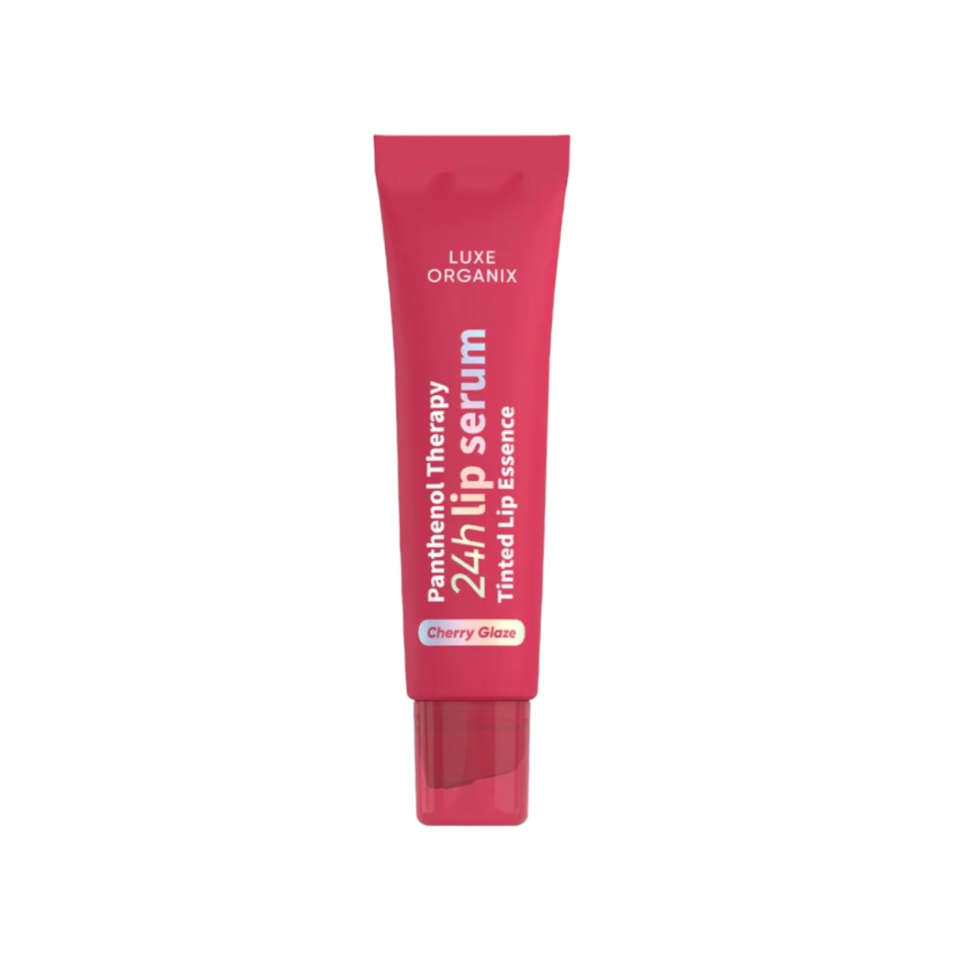 LUXE ORGANIX Panthenol Therapy 24H Lip Serum Tinted Lip Essence Cherry – Skin Vitality USA
