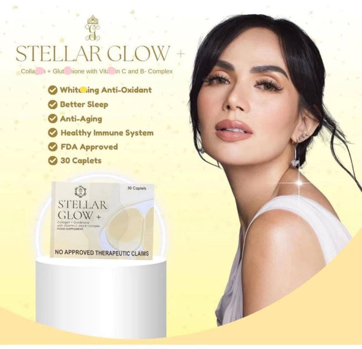 Gorgeous Glow Stellar Glow Plus – Collagen & Glutathione Supplement ...