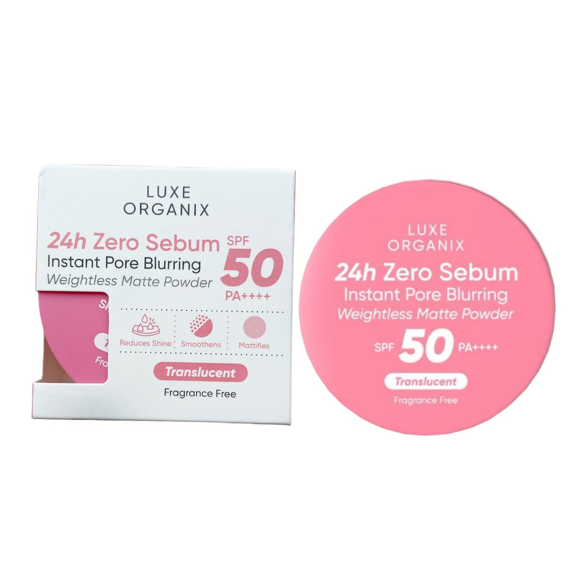 Luxe Organix 24H Zero Sebum Instant Pore Blurring Weightless Matte Pow ...