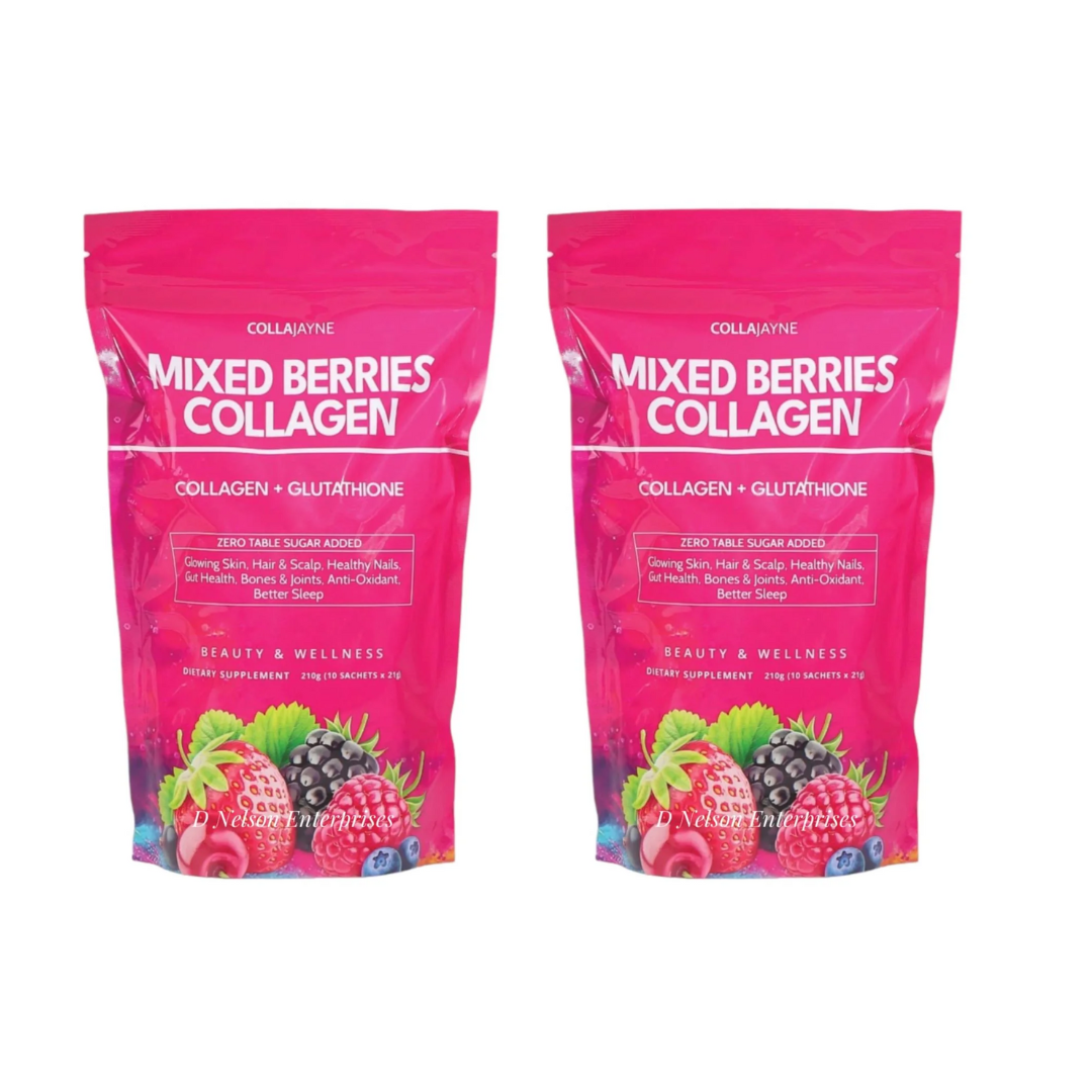 CollaJayne Mixed Berries Collagen Drink with Antioxidant Boost ...