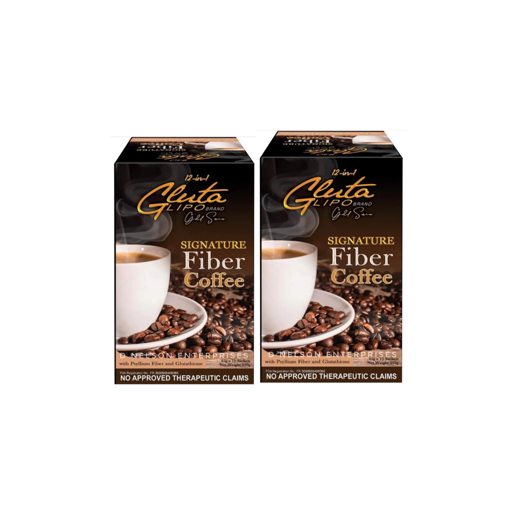 GlutaLipo Gold Series Signature Fiber Coffee - 20 Sachets (NO BOX ...