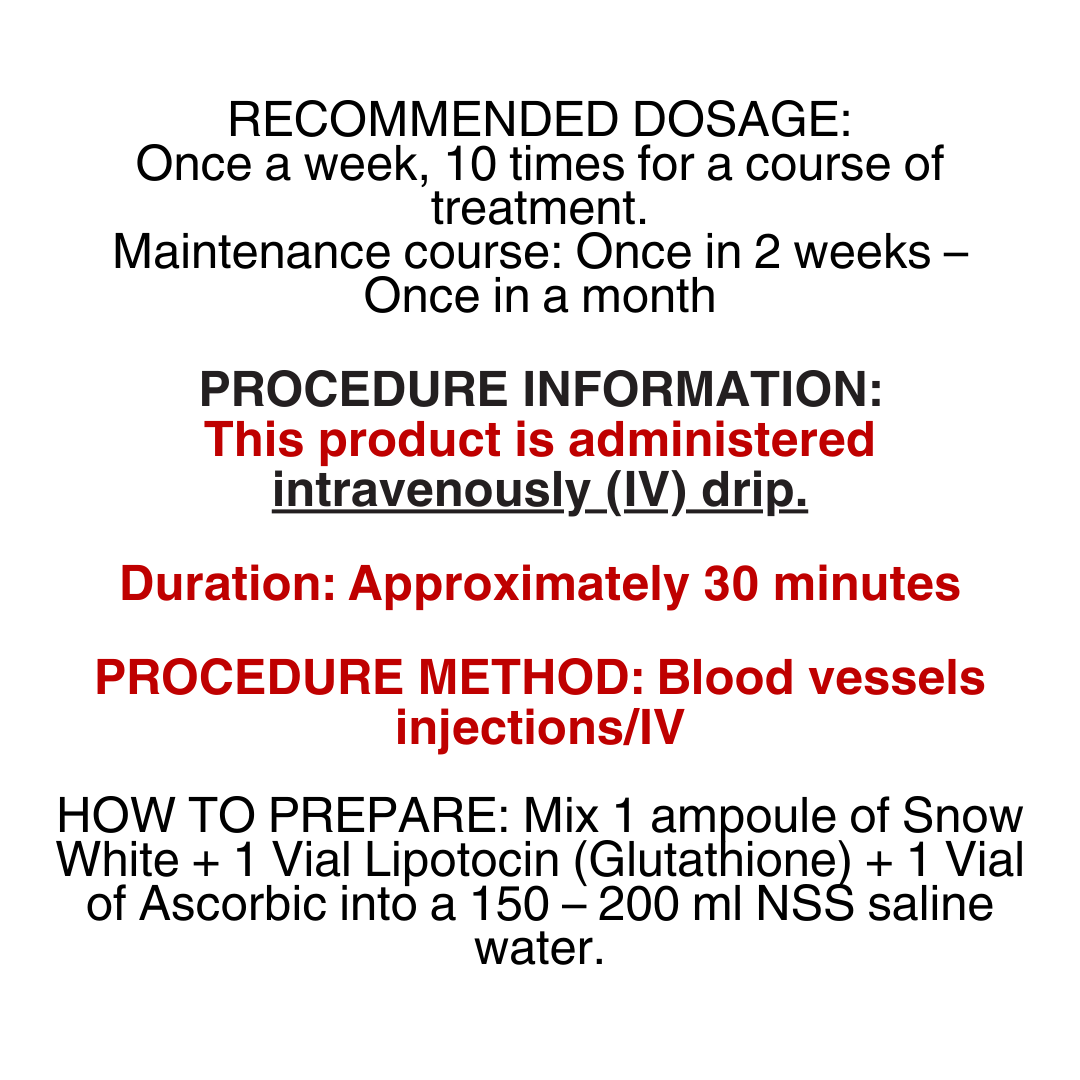 Glutanex Snow White Drip - Nexus Pharma ---- – Skin Vitality USA