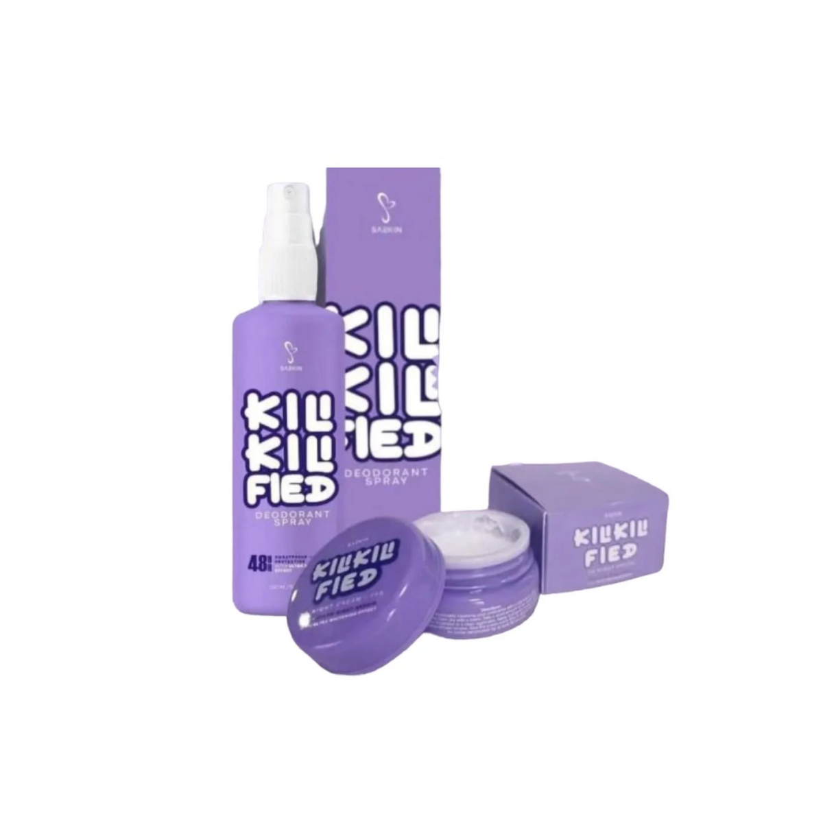 SASKIN Kili-KiliFied Deodorant Spray and UA Night Repair Cream Combo ...