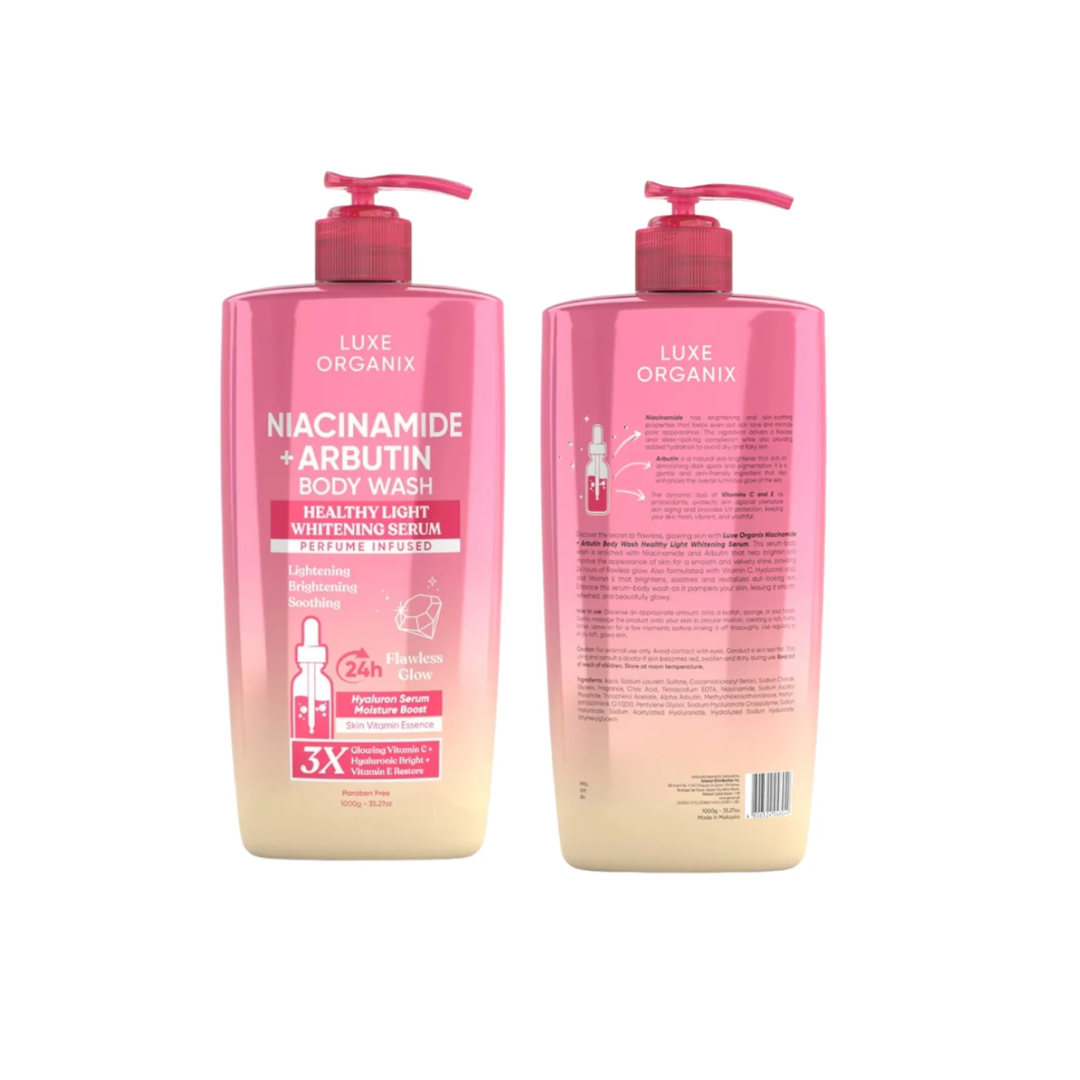 Luxe Organix Niacinamide + Arbutin Body Wash | Brightening & Hydrating ...