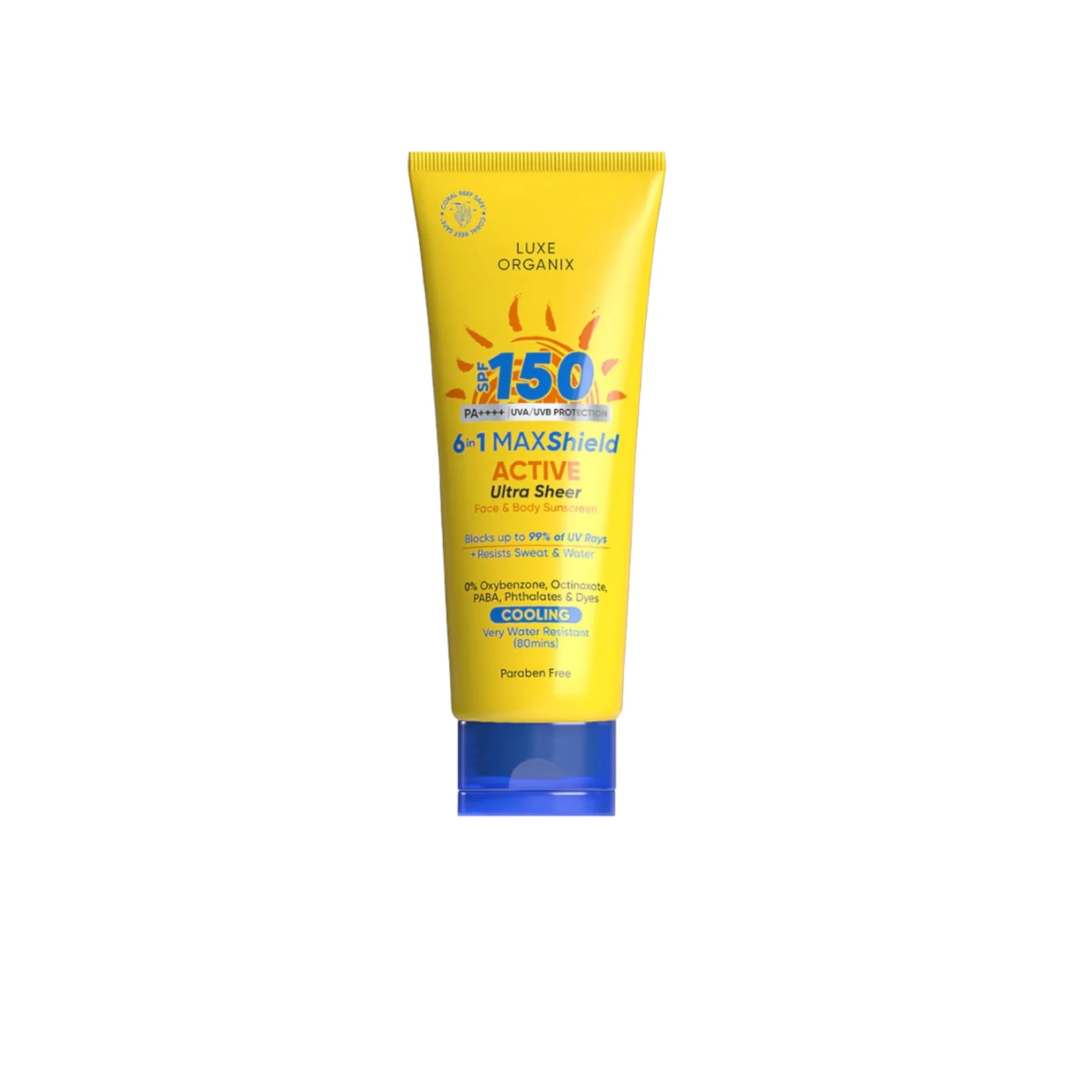 Luxe Organix 6 In 1 MAXShield Sunscreen SPF 150 | Ultra Sheer ...