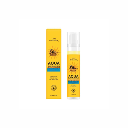 LUXE ORGANIX SPF 50+ PA+++ UVA/UVB Protection Aqua Daily Sunscreen 50m ...