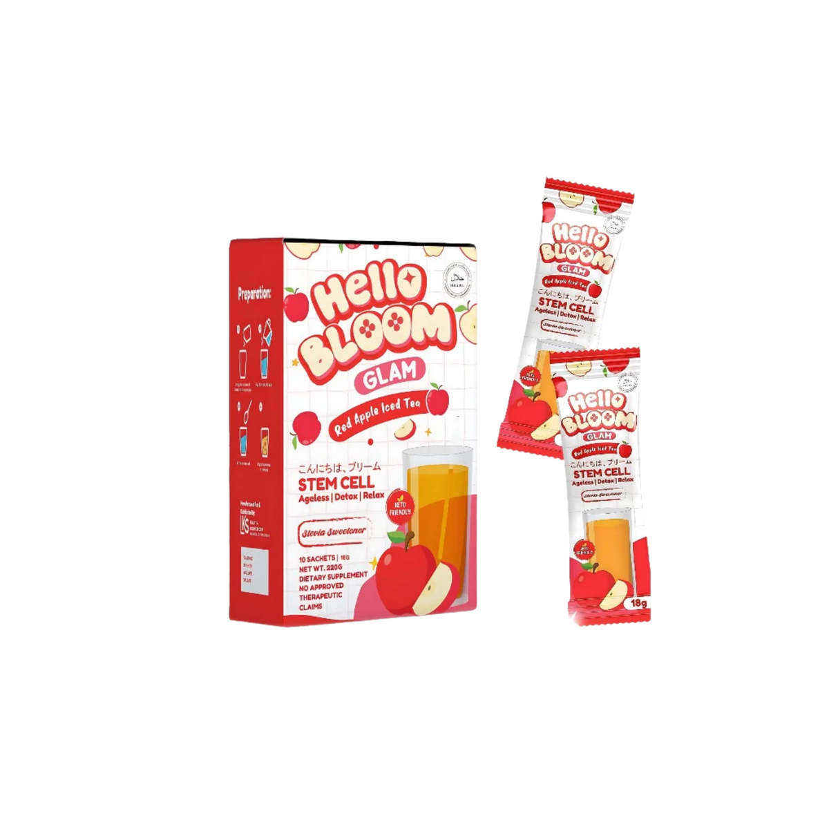 Hello BLOOM GLAM Lychee Iced Tea | Refreshing Keto-Friendly Drink with ...