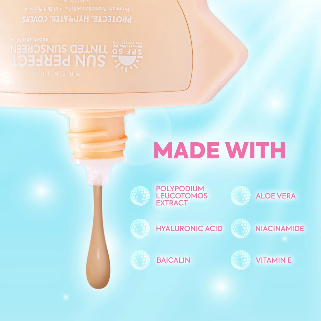 HIKARI Skin Essentials Premium Sun Perfect Tinted Sunscreen SPF 50 ...