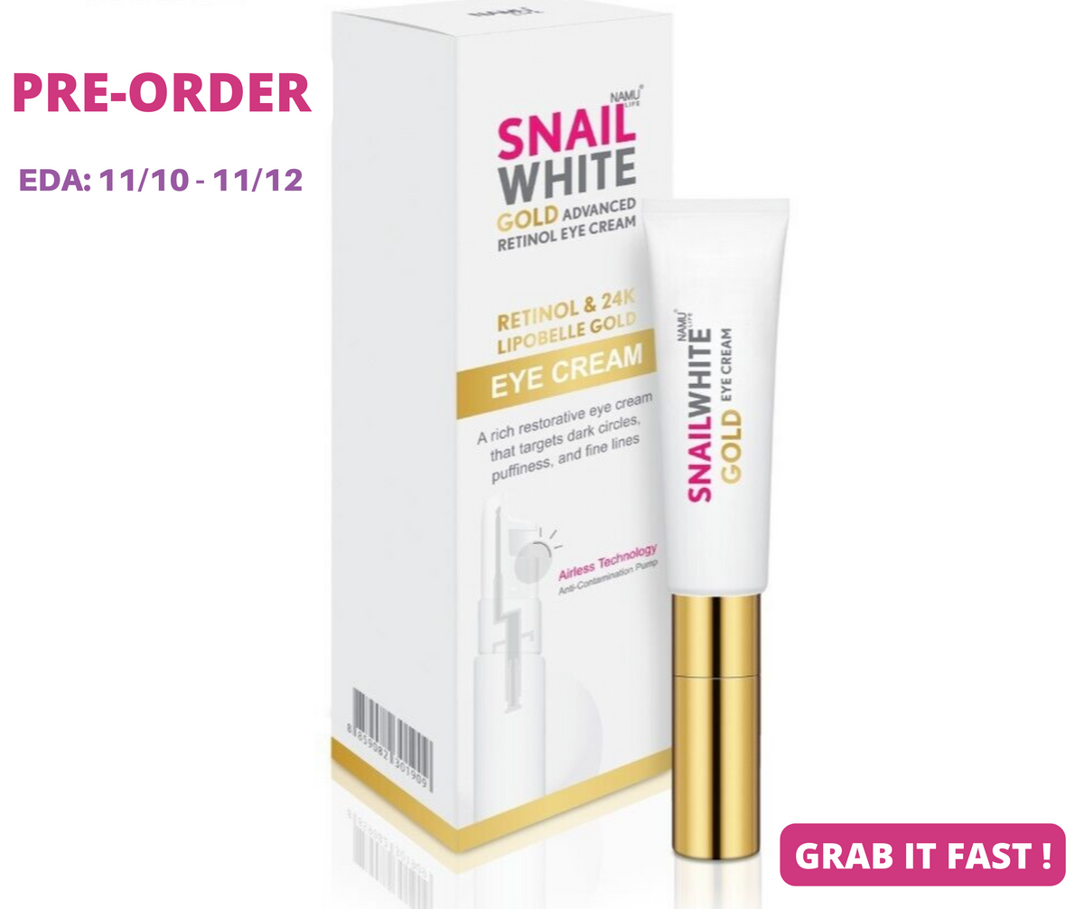 SNAIL WHITE GOLD ADVANCED RETINOL EYE CREAM – Skin Vitality USA