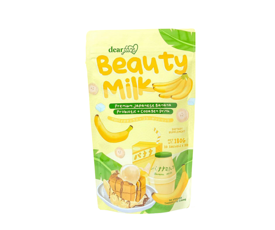Beauty Milk Banana, Japanese collagen drink, probiotics, healthy skin ...